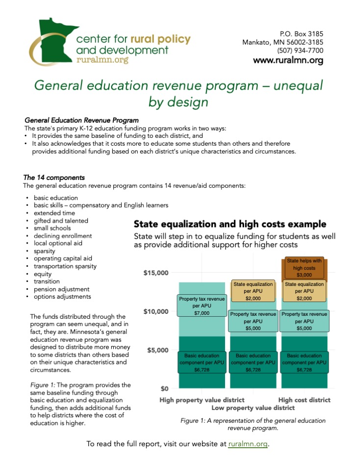 Shedding light on the education formula | Center for Rural Policy and ...